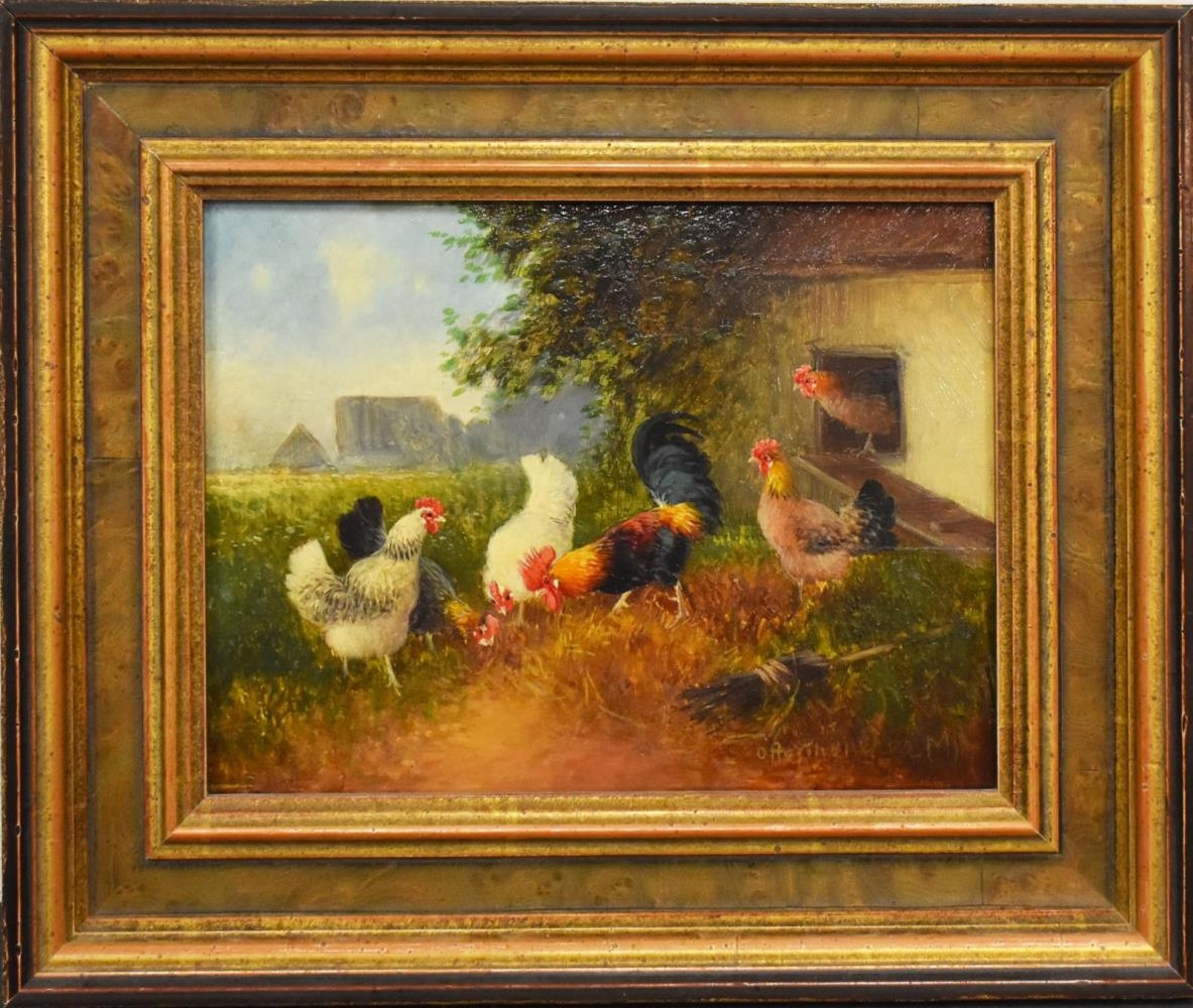 Otto Scheurer | Hühnerhof | MutualArt