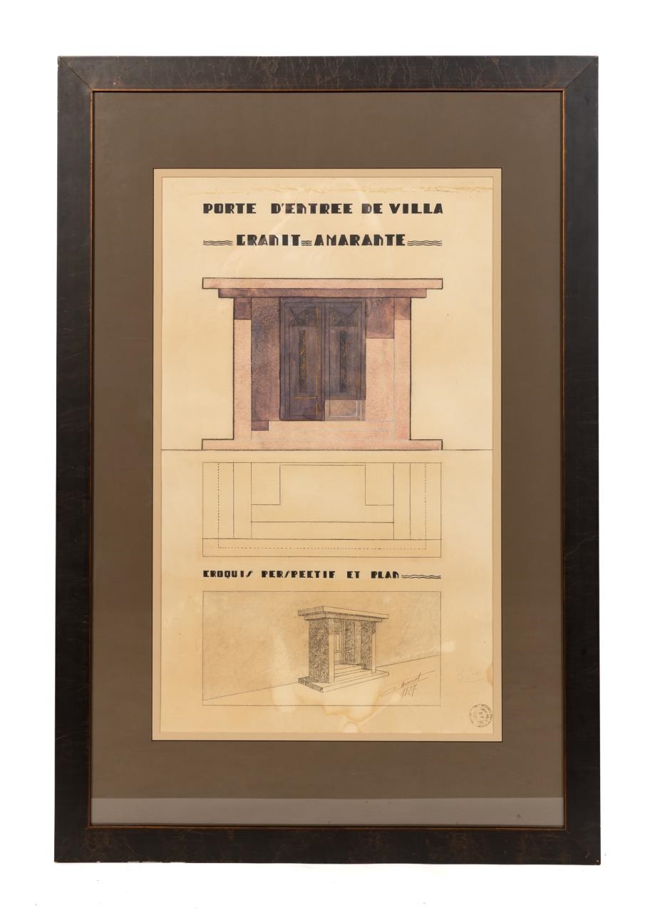 French School, 18th Century | FRENCH SCHOOL ART DECO ARCHITECTURAL ...