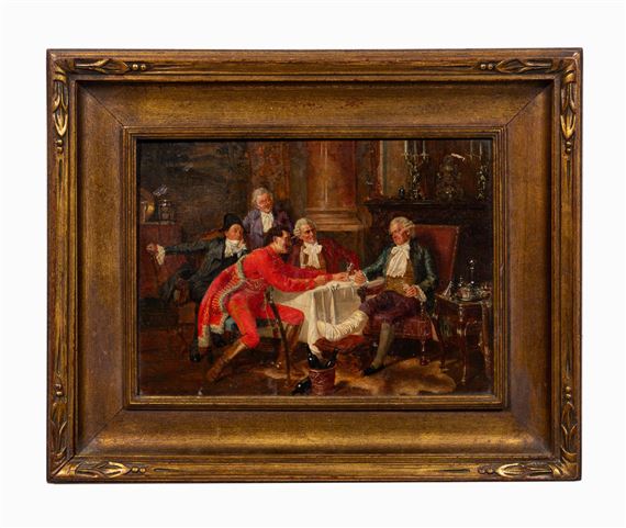 Albert Josef Franke | ALBERT JOSEPH FRANKE, INTERIOR GENRE SCENE, OIL ...