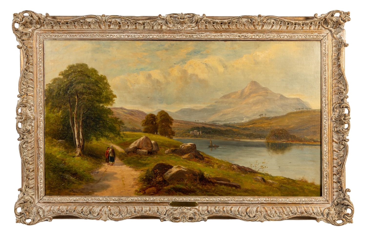 J. Adams | 19TH CENTURY BRITISH SCHOOL O/C LANDSCAPE (19th Century ...