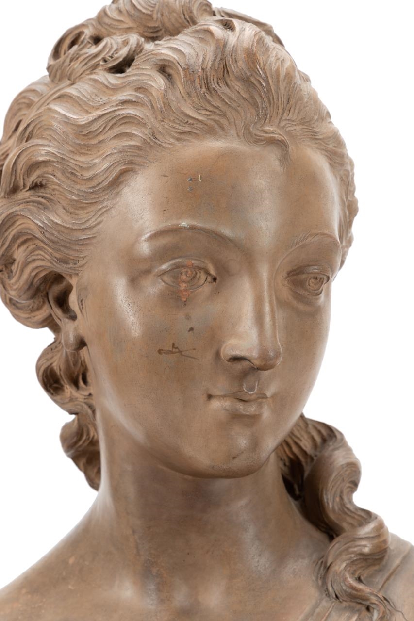 Augustin Pajou | TERRACOTTA BUST OF MADAME DU BARRY, 25 TALL | MutualArt