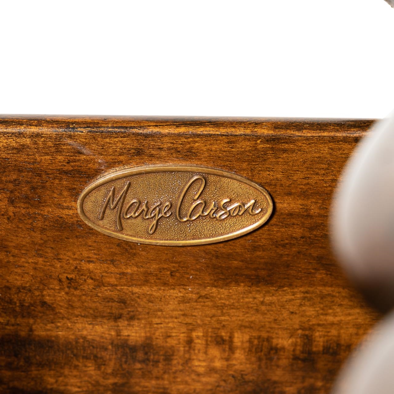 Unknown | MARGE CARSON VOUVRAY MARBLE INSET NIGHTSTAND | MutualArt