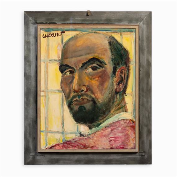 Pascal Cucaro | PASCAL CUCARO OIL ON BOARD SELF PORTRAIT | MutualArt