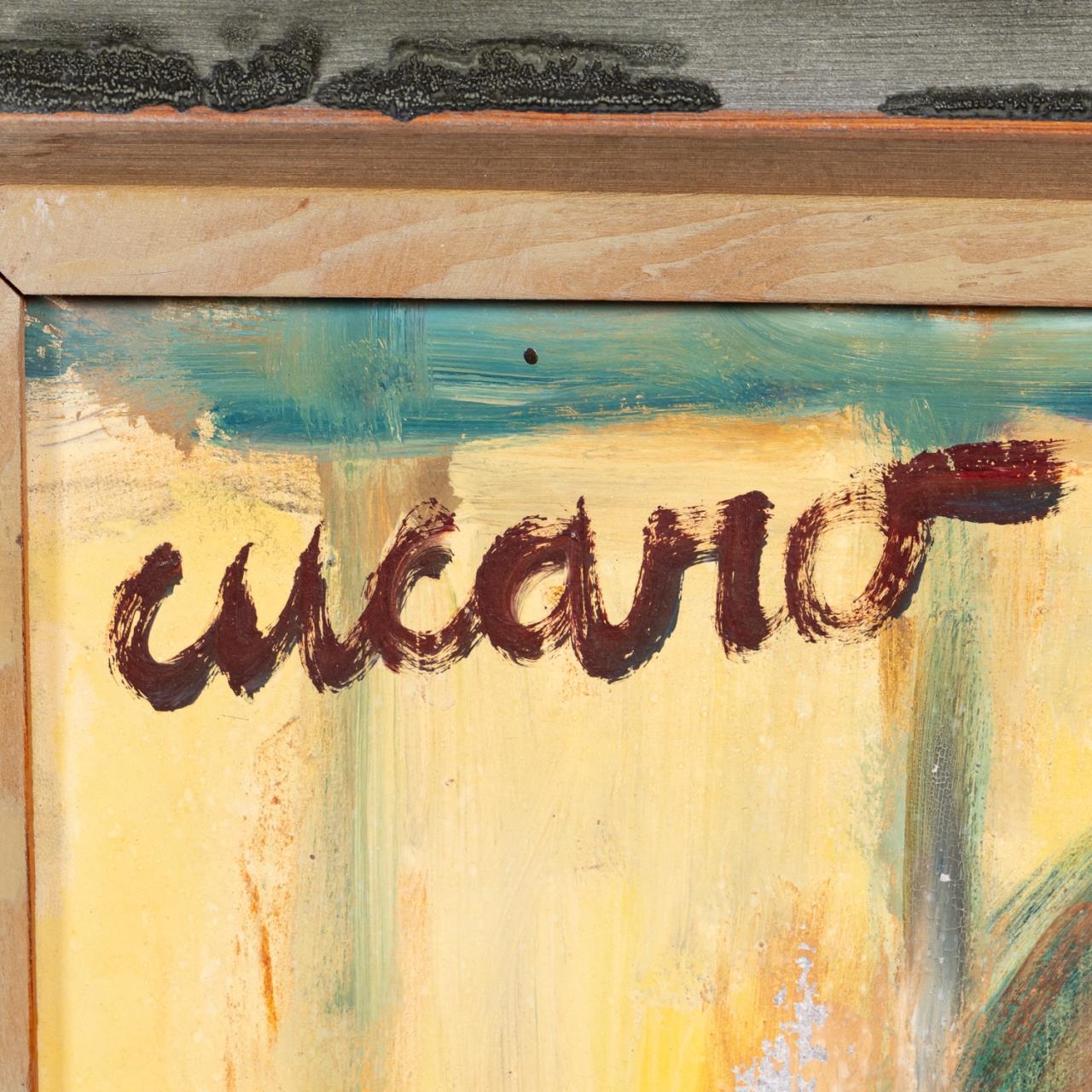 Pascal Cucaro | PASCAL CUCARO OIL ON BOARD SELF PORTRAIT | MutualArt