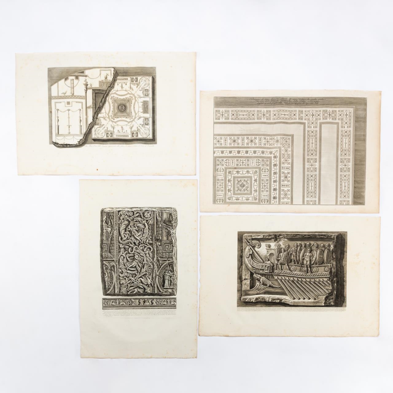 Giovanni Battista Piranesi | 4 PCS, GIOVANNI PIRANESI ANTIQUE ...