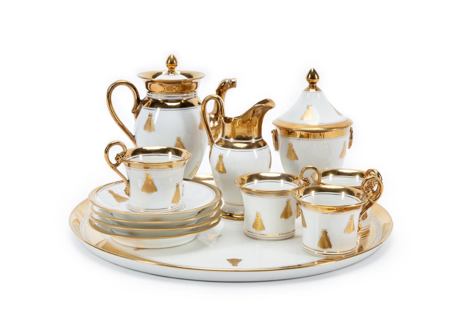 Sèvres Porcelain Factory | SEVRES STYLE NAPOLEONIC BEE COFFEE SERVICE ...