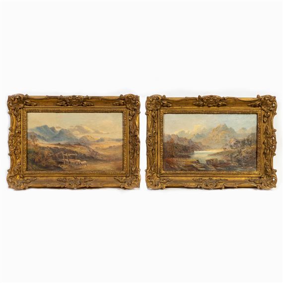 Thomas Morris Ash | PAIR THOMAS MORRIS ASH, WELSH LANDSCAPES, FRAMED ...