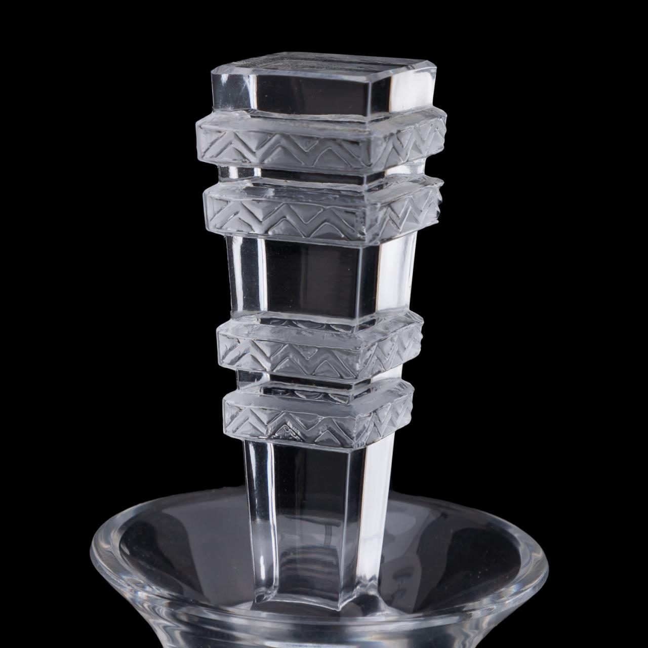 Art Deco School, 20th Century | 2 CRYSTAL DECANTERS, LALIQUE & BACCARAT ...