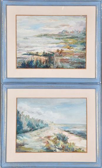 Simone Drieux | Gouache sur carton (x2) | MutualArt