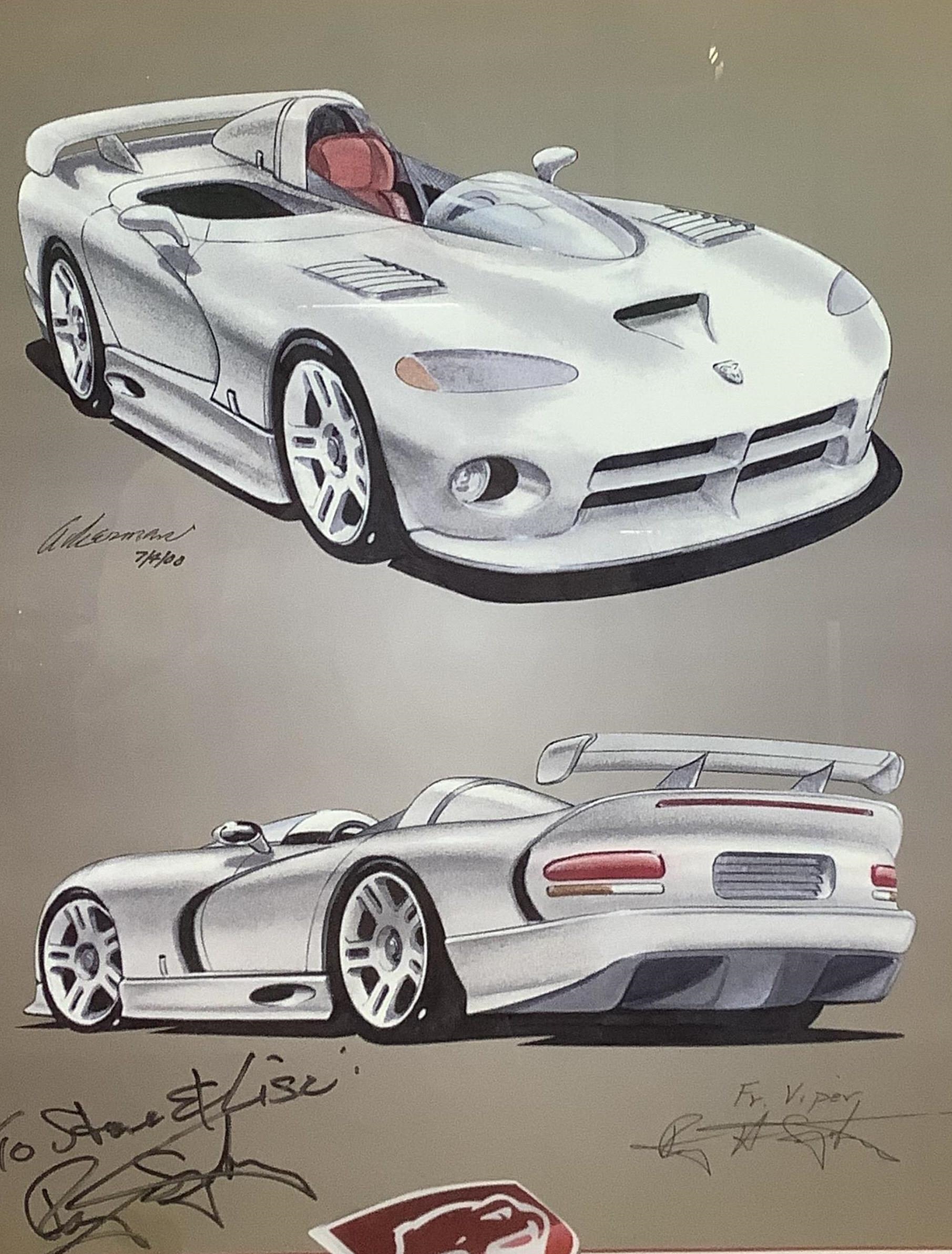 Robert Ackerman | Robert Ackerman Dodge Viper Print | MutualArt