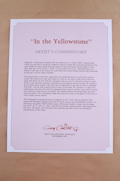 Gary Carter | In The Yellowstone | MutualArt