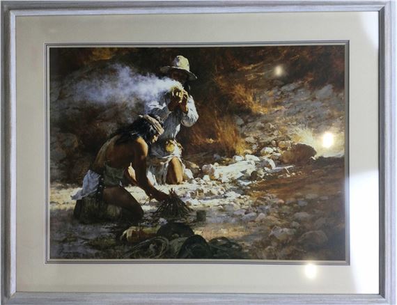 Howard Terpning | Apache Fire Makers | MutualArt