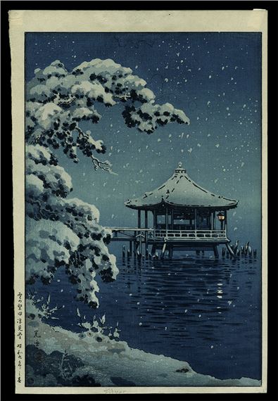 Tsuchiya Koitsu | Tsuchiya Koitsu - Snow at the Ukimido, Katada (1929 ...