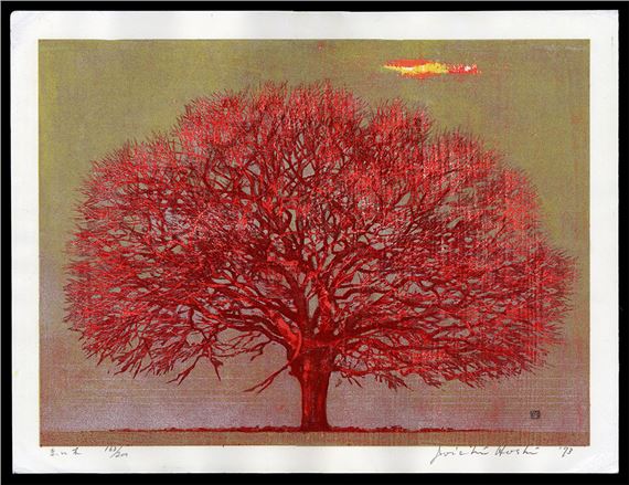 Joichi Hoshi | Joichi Hoshi - Red Tree (1973) | MutualArt