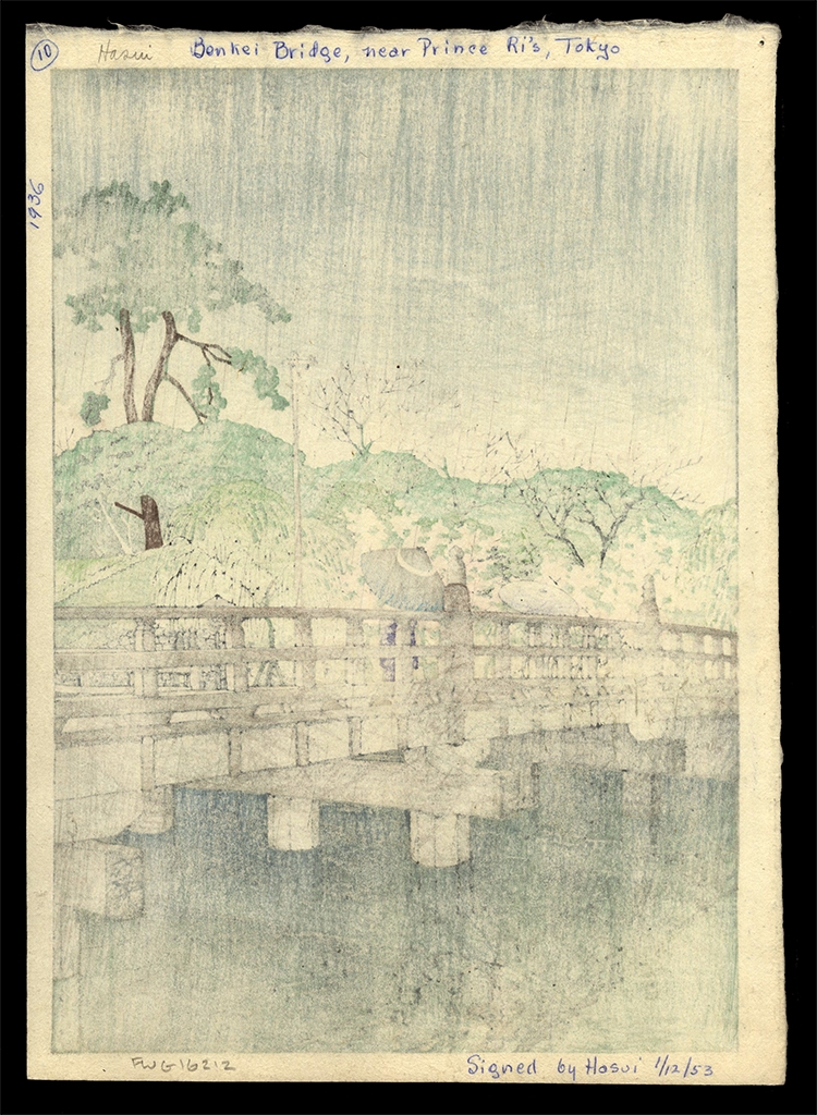 Hasui Kawase | Kawase Hasui - Spring Rain at Benkei Bridge (1931 ...