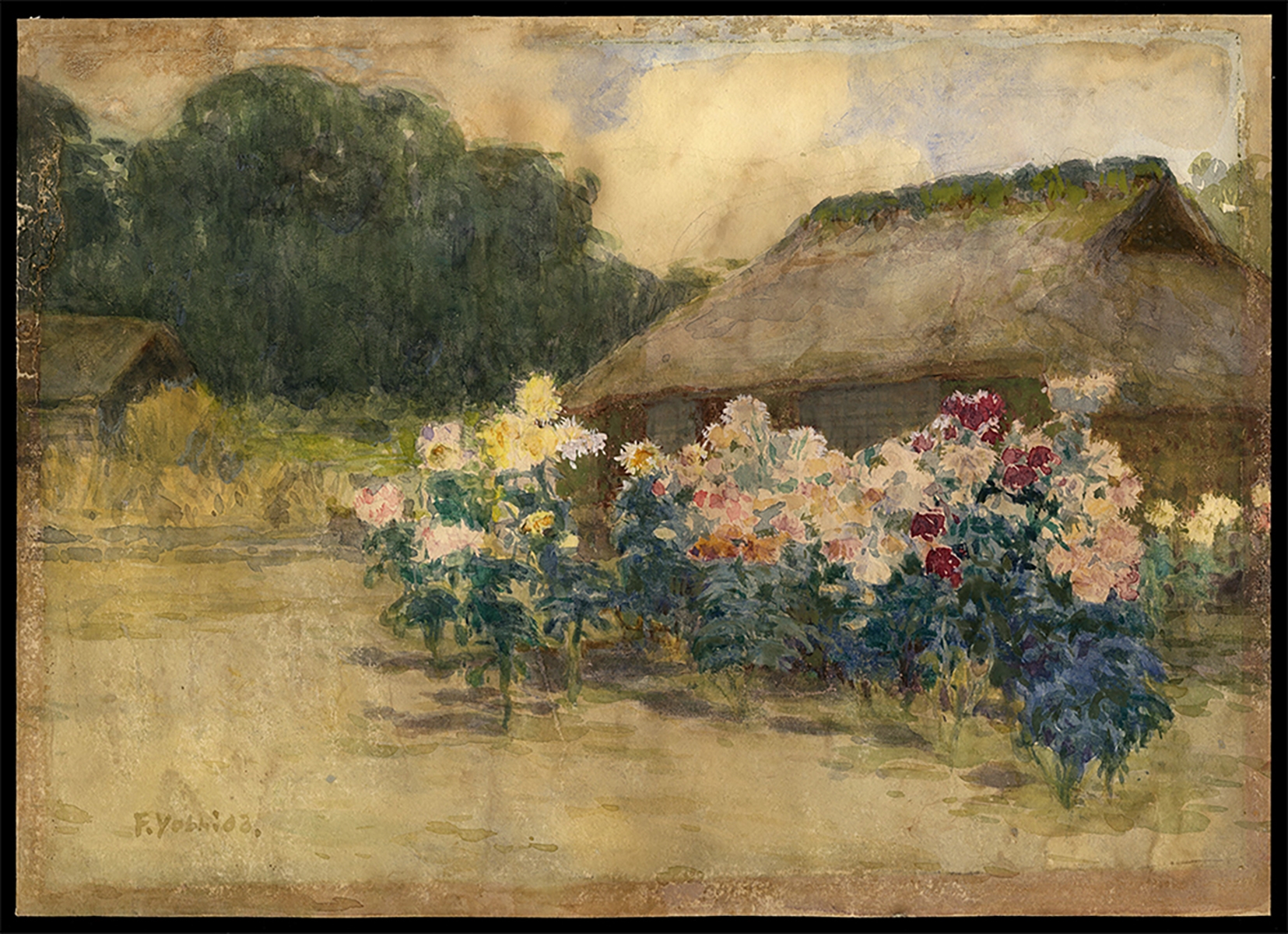Fujio Yoshida | Fujio Yoshida - Flower Garden (1910) | MutualArt