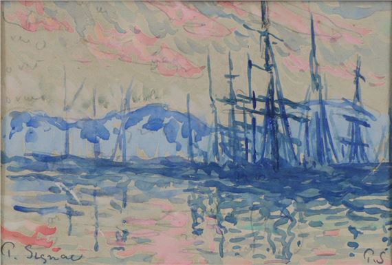 Paul Signac | PAUL SIGNAC (1863-1935). A small sketch in watercolours ...