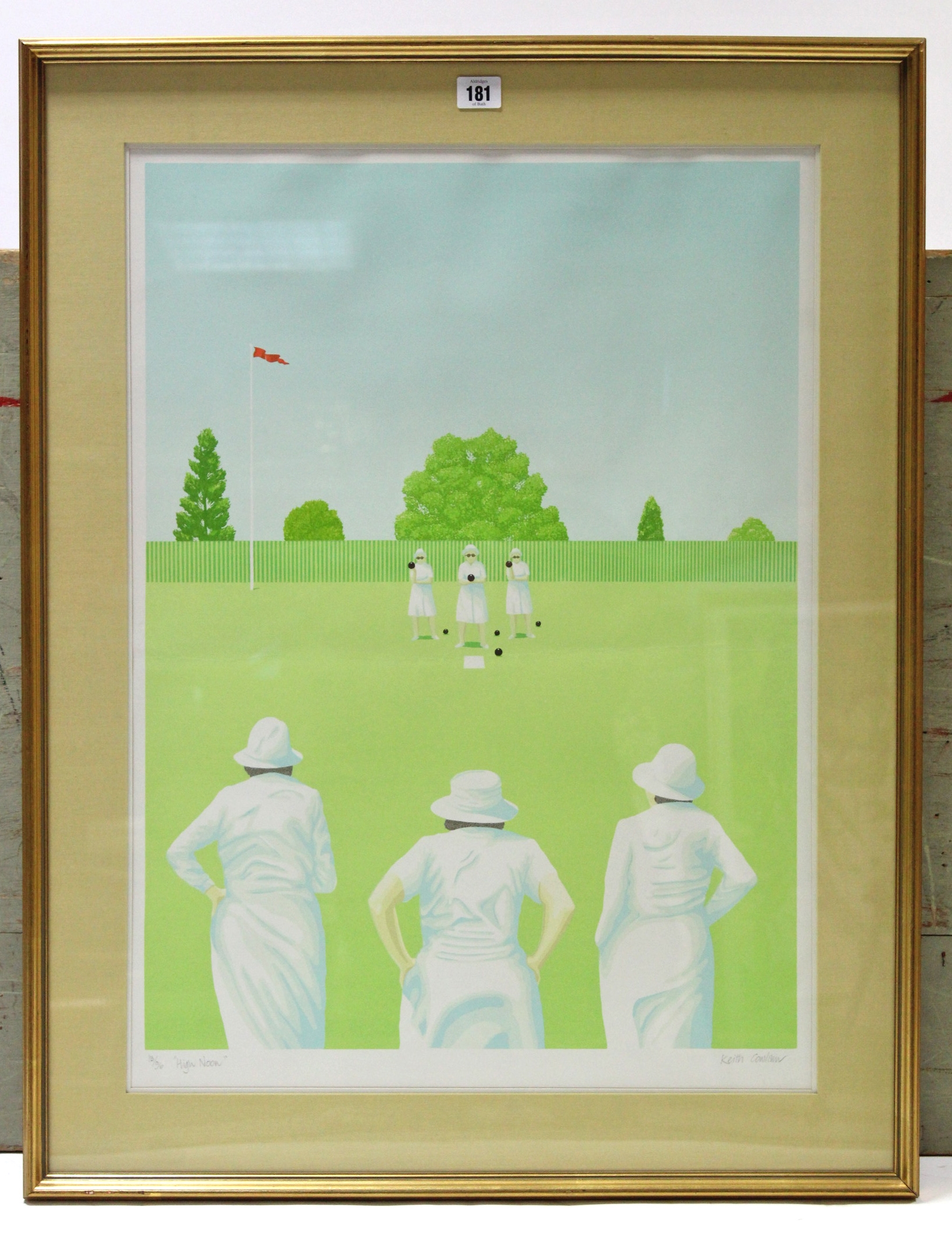 Keith Cowlam | A large limited edition coloured print after Keith ...