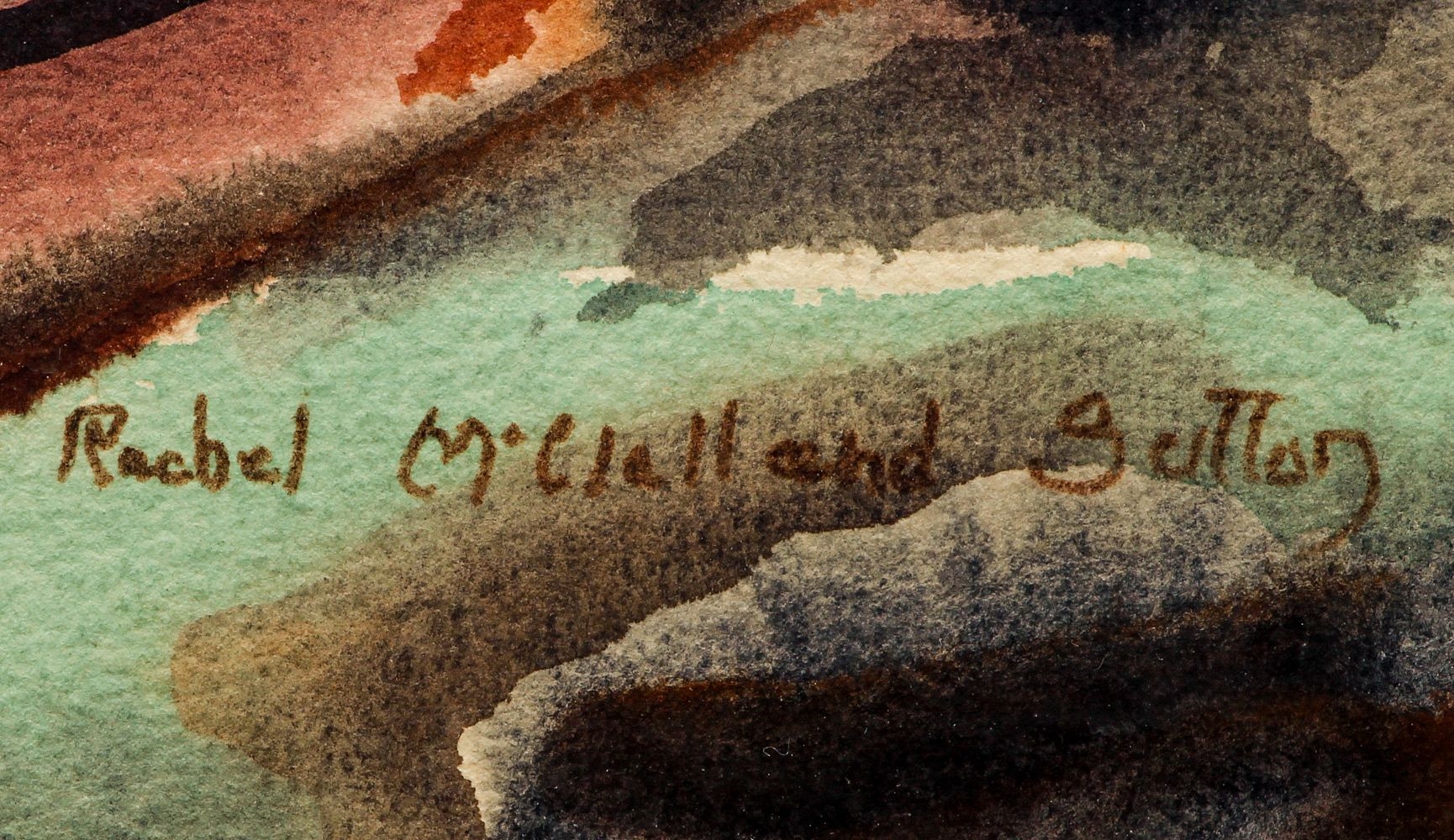 Rachel Mcclelland Sutton | Tug Boat Pushing Coal Barges | MutualArt
