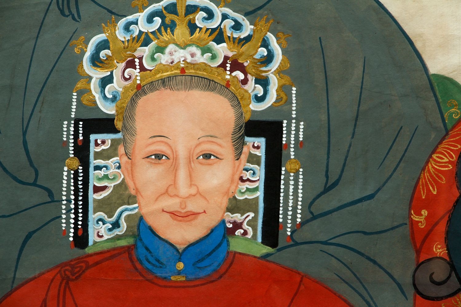 Chinese School | Pair of Qing Dynasty Ancestor Portraits | MutualArt