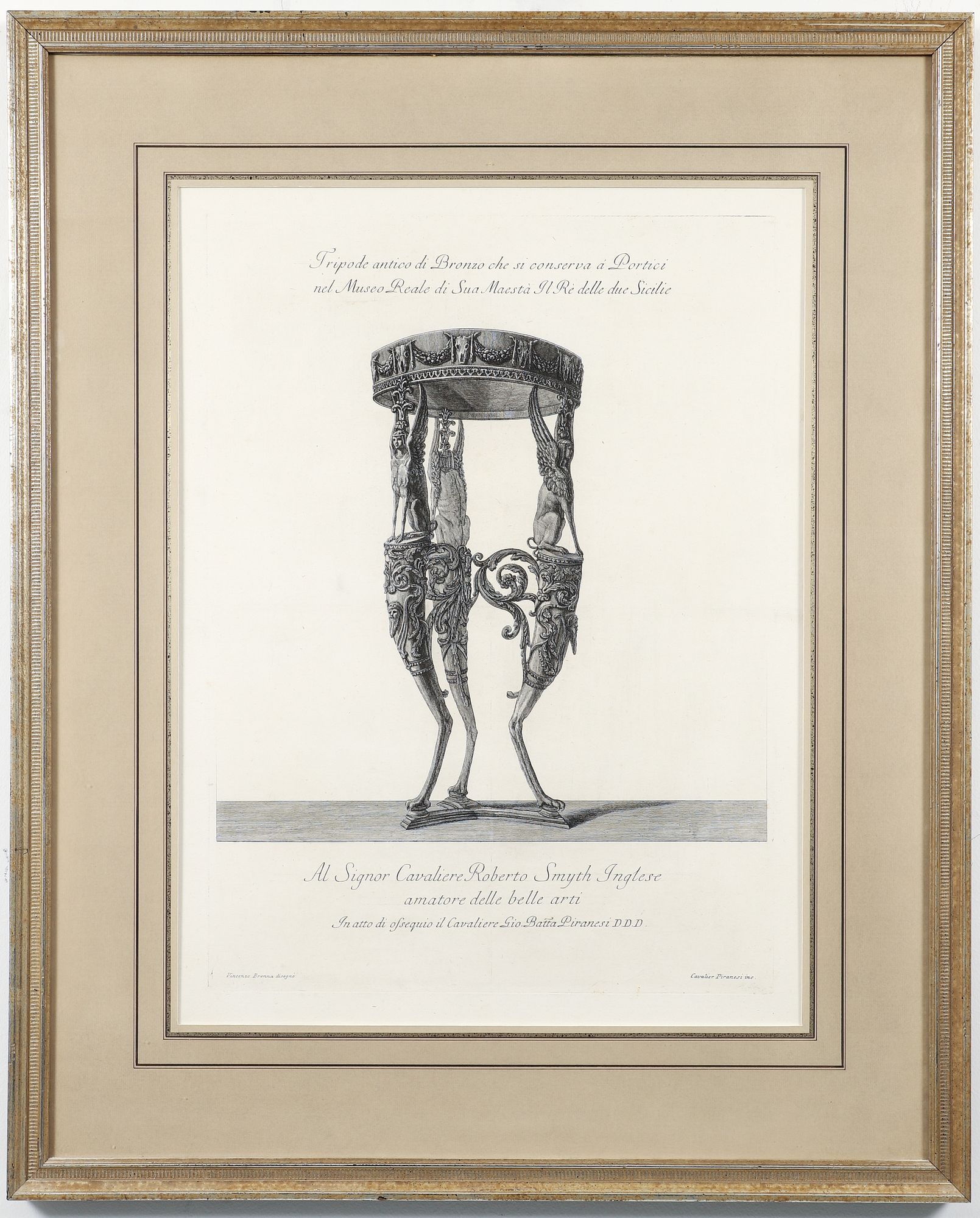 Giovanni Battista Piranesi | Tripode antico di bronzo che si conserva à ...