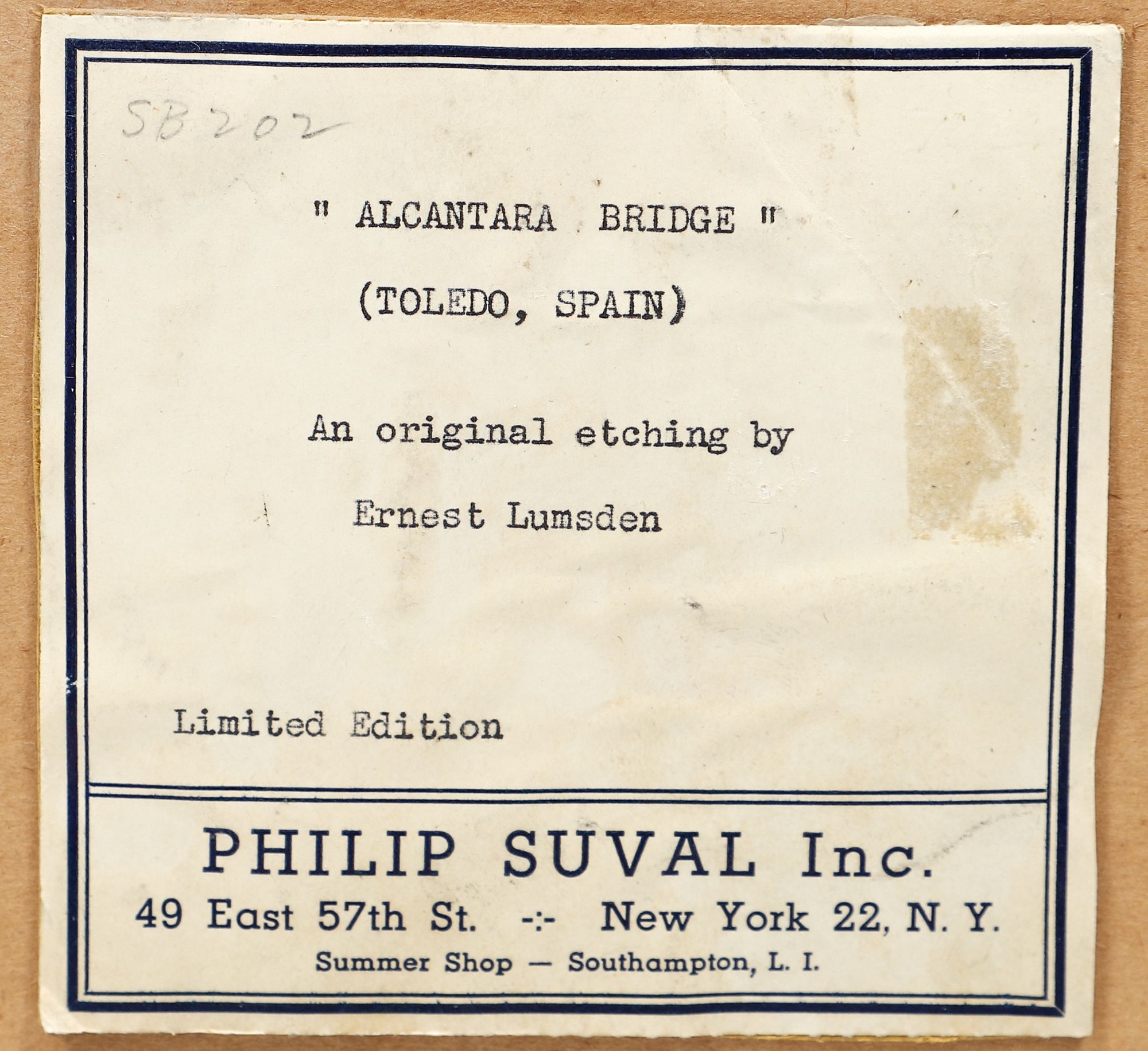 Ernest Stephen Lumsden | Alcantara Bridge | MutualArt