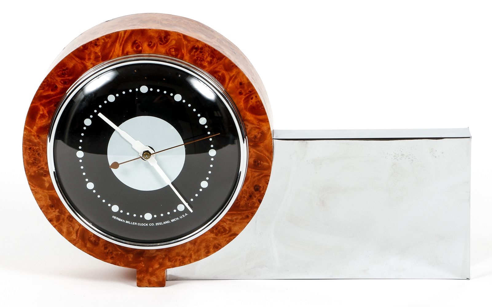 Herman Miller | 1934 World's Fair Clocks brass label affixed to reverse ...