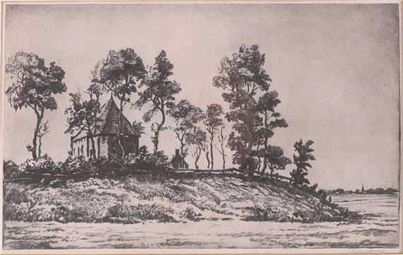 Riekele Prins | Kerk Heveskes near Farmsum | MutualArt