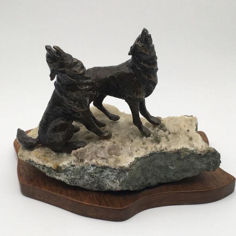 Gary Herbert | Wolves Sculpture (1977) | MutualArt