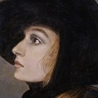Michael Blaker | Half Length Profile Portrait of a Lady wearing a Black ...