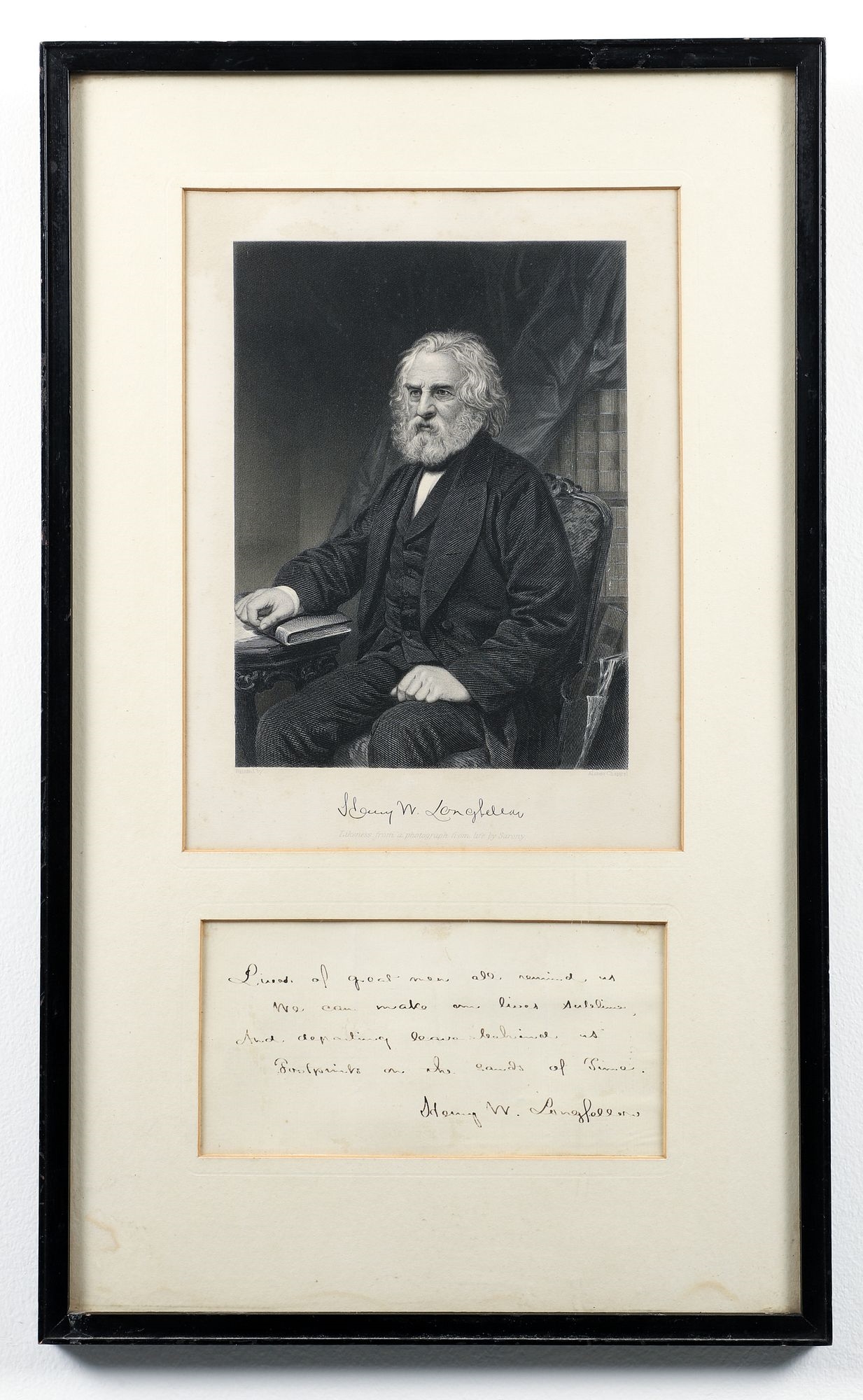 Henry Wadsworth Longfellow | Short Poem (Lives of Great Men all remind ...