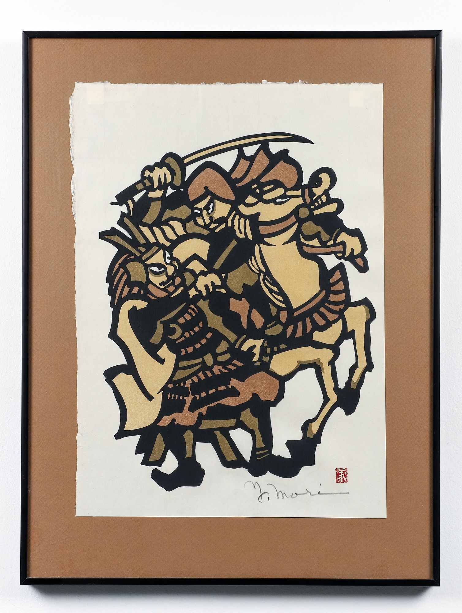 Mori Yoshitoshi | Samurai on Horseback | MutualArt