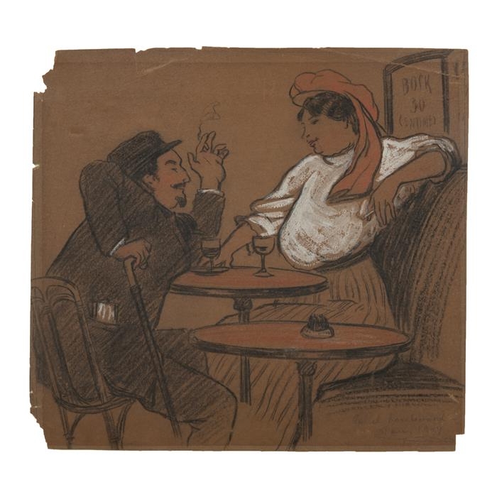 Ignacio Rosas | En el Boulevard (1909) | MutualArt