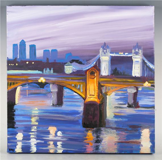 Timothy Mathews | London Bridge at Night (21st Century) | MutualArt