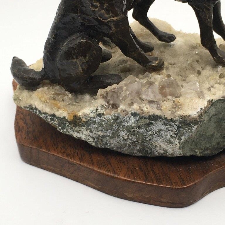 Gary Herbert | Wolves Sculpture (1977) | MutualArt