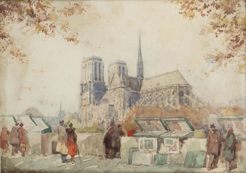 Rene Georges Gautier | Notre Dame de Paris, the quays | MutualArt