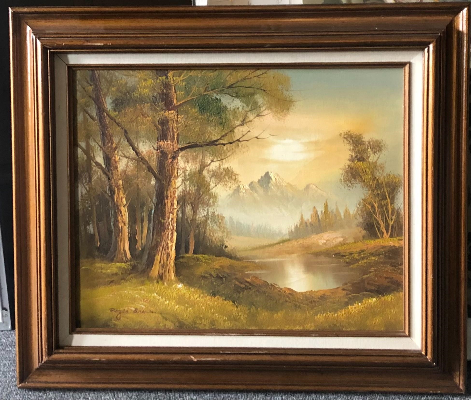 Roger Brown | Mountain landscape | MutualArt