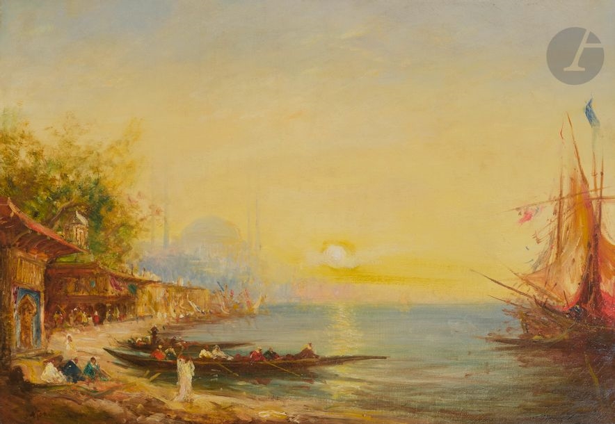 Alfred August Felix Bachmann | Istanbul, the Bosphorus | MutualArt