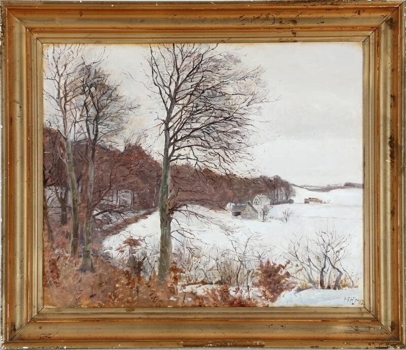 Hans Knudsen | Winter scenery (1912) | MutualArt