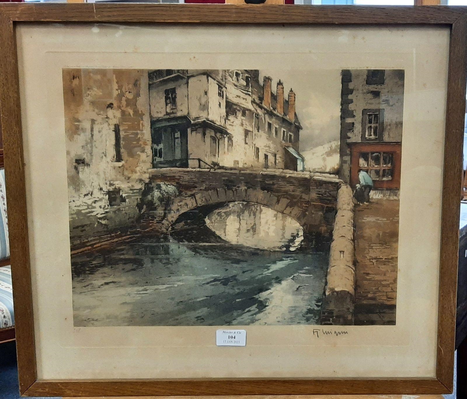 Ferdinand-Jean Luigini | Vue d’un pont, | MutualArt