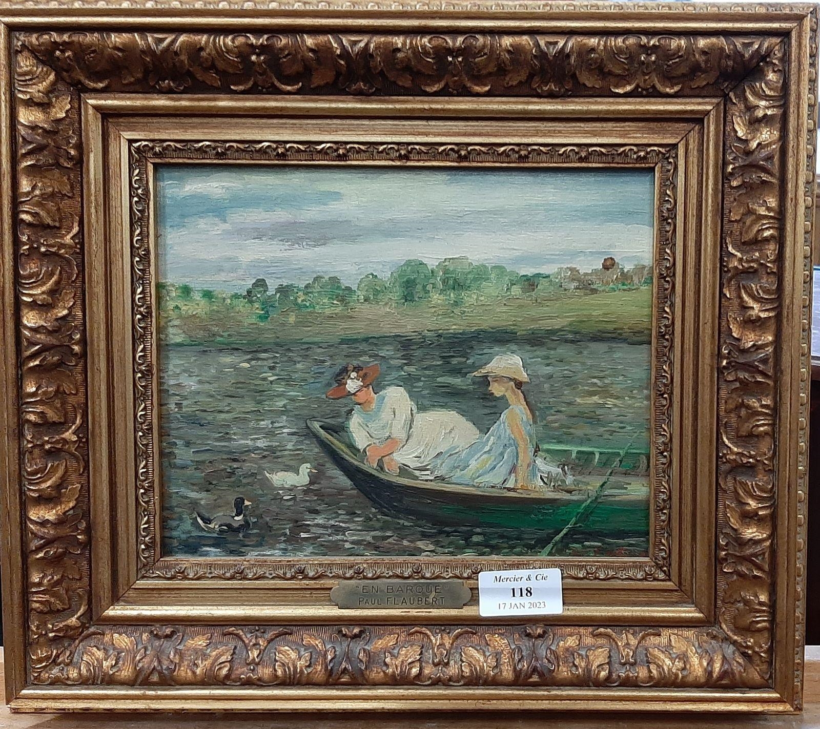 Paul Flaubert | En barque | MutualArt