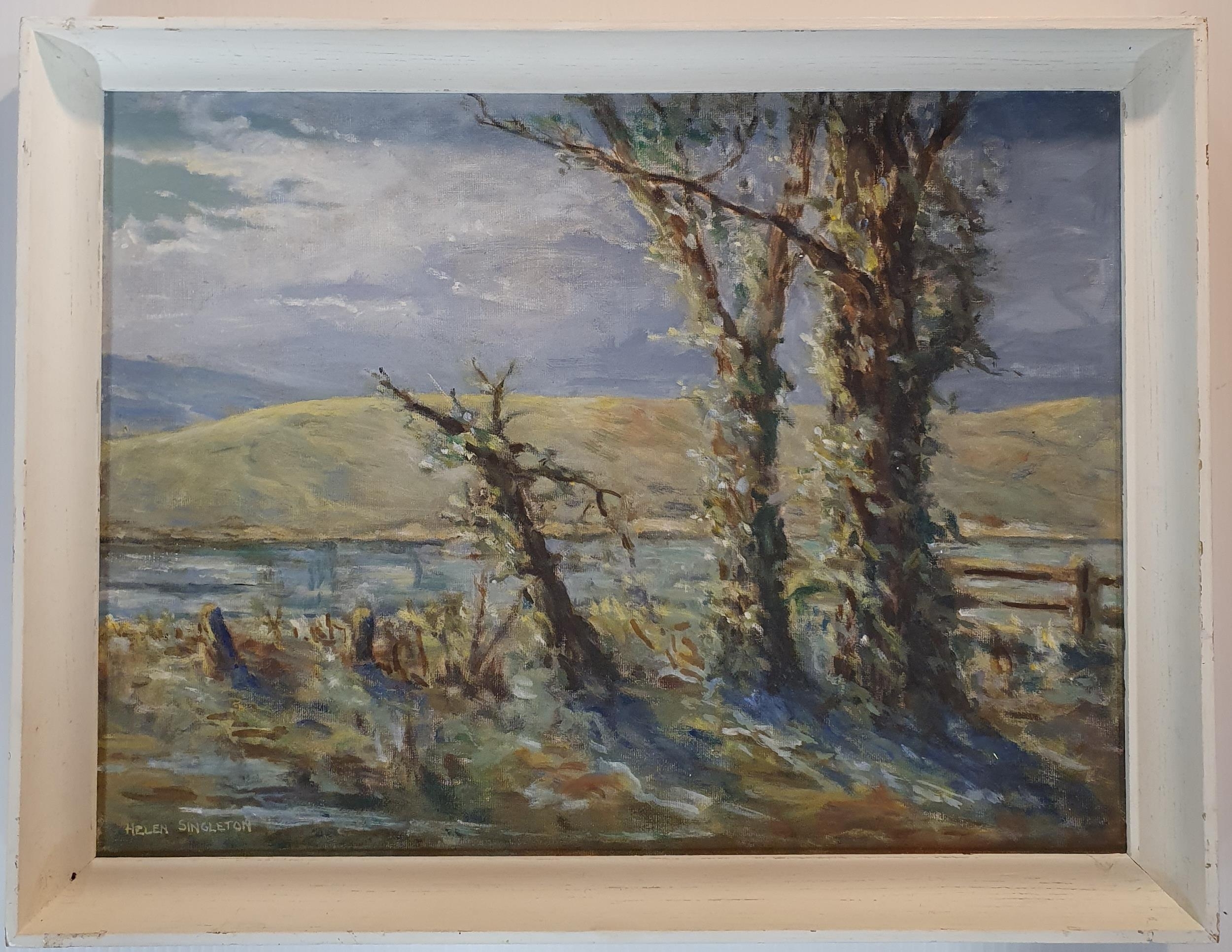 Helen Singleton | trees and river | MutualArt