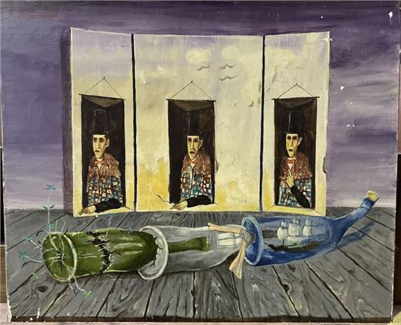 David Meshulam | Surrealist vision Oil on canvas | MutualArt