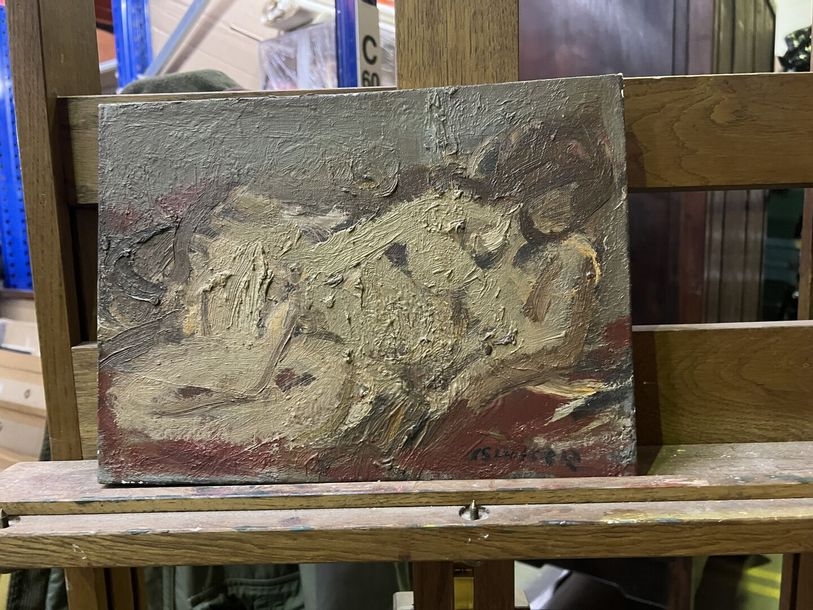 Isaac Celnikier | Reclining Nude Oil on canvas | MutualArt