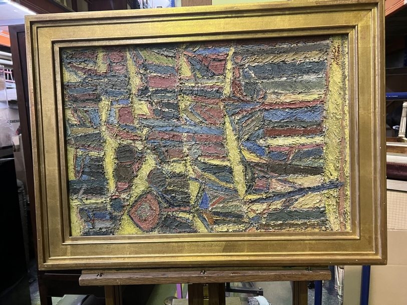 David Azuz | Landscape with flowering trees Oil on canvas (1965 ...