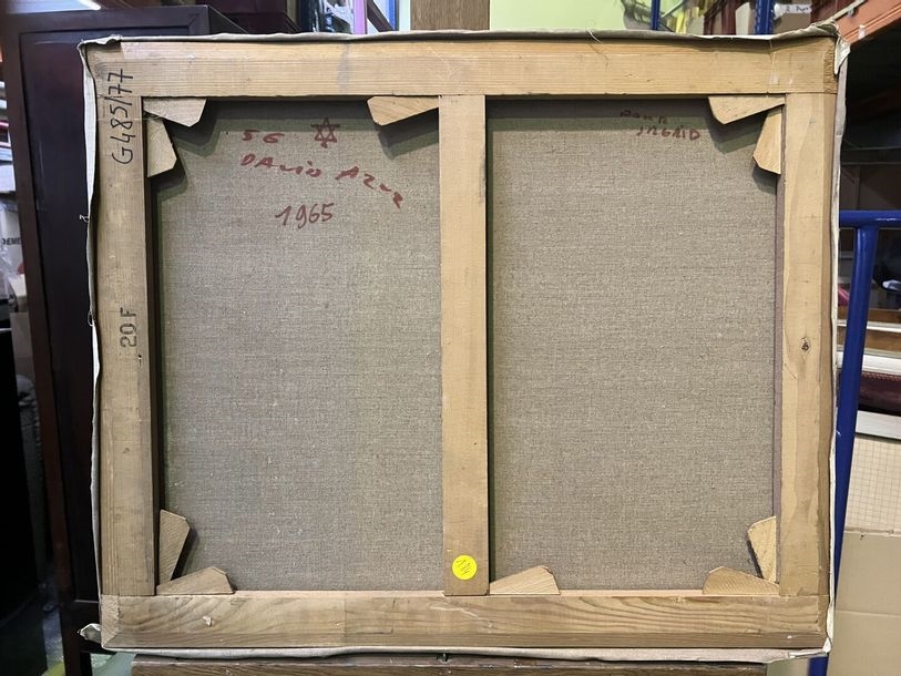 David Azuz | Landscape with flowering trees Oil on canvas (1965 ...