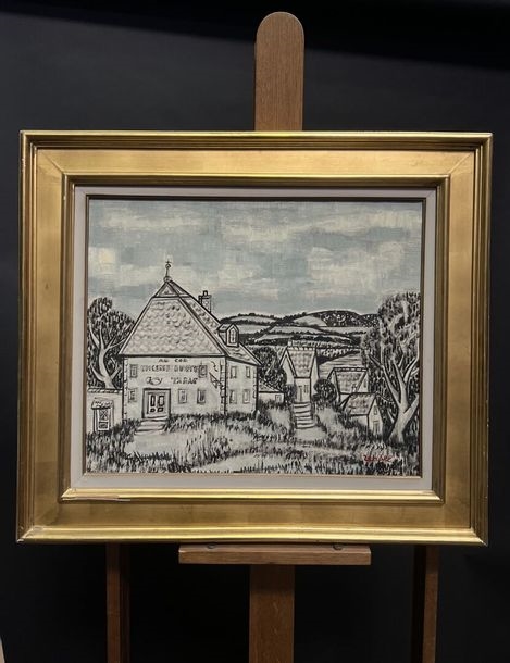 Gabriel Zendel | Gabriel ZENDEL Grocery store Buvette Au Cor Oil on ...