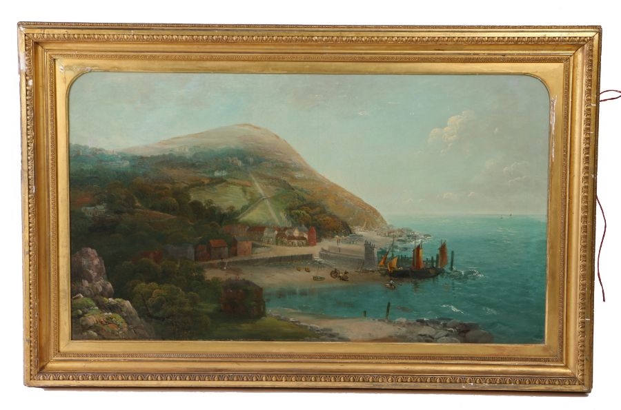 R. Allan | Extensive View of Lynmouth Bay with Contisbury Hill beyond ...