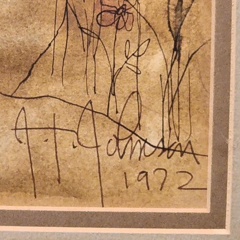 Joni T. Johnson | Joni Johnson 9x11 WC Boys in Flower Field | MutualArt