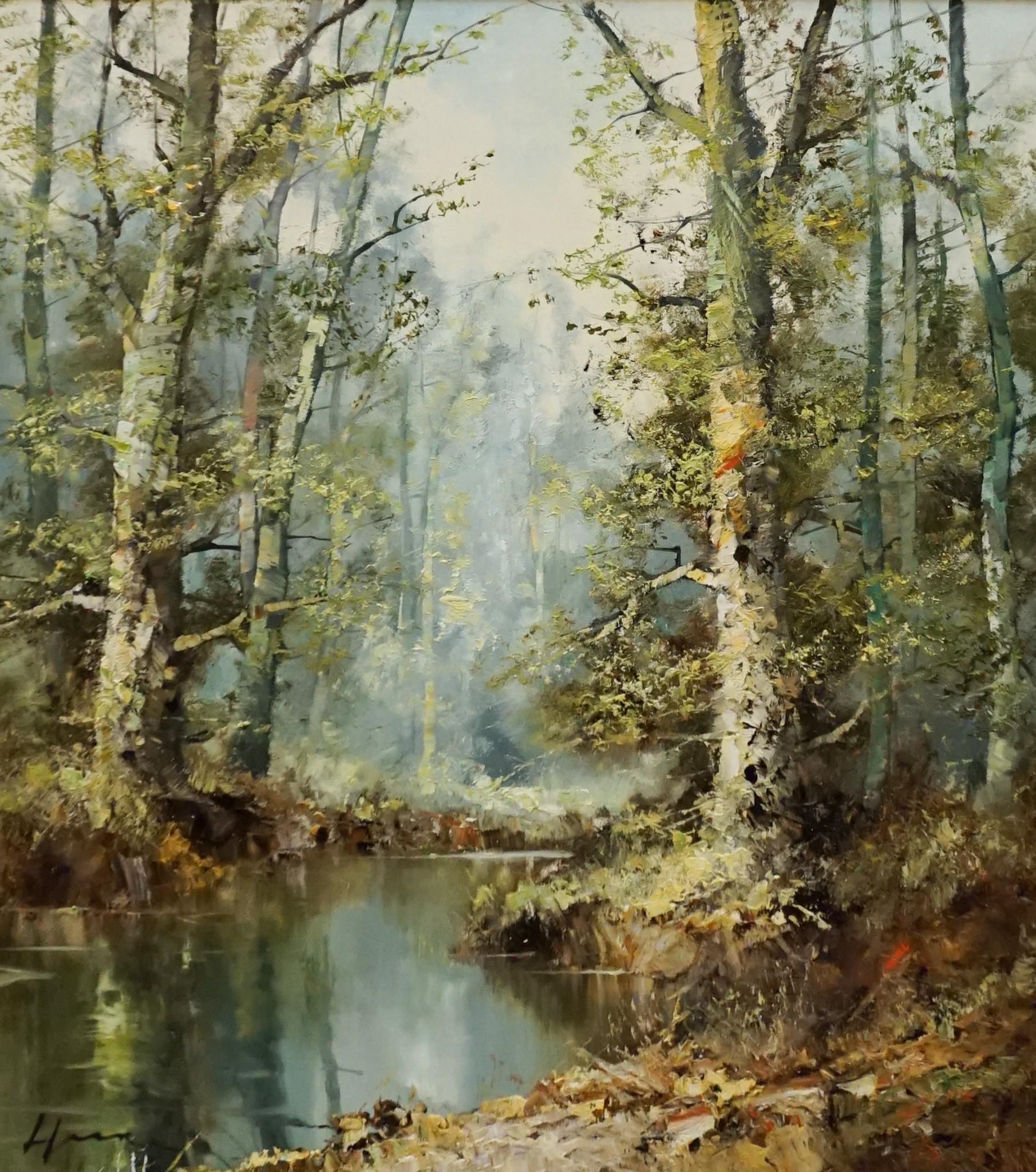 Ingfried Paul Henze-Morro | Wooded River Landscape | MutualArt
